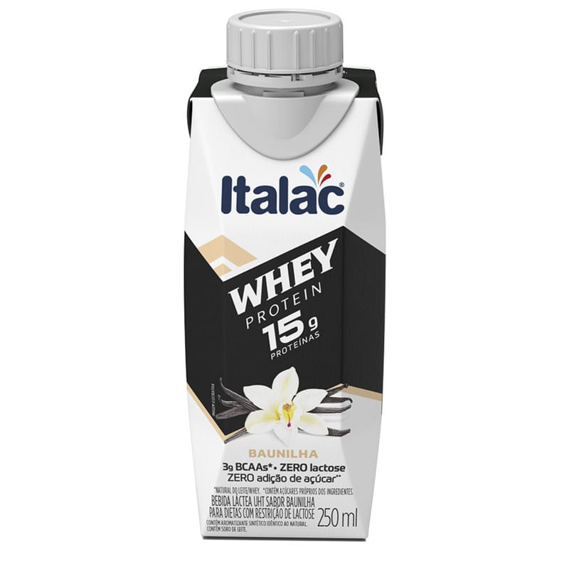 Bebida Láctea Whey Protein 15g Zero Lactose Sabor Baunilha 250ml ... Bebida Láctea Whey Protein 15g Zero Lactose Sabor Baunilha 250ml ...
