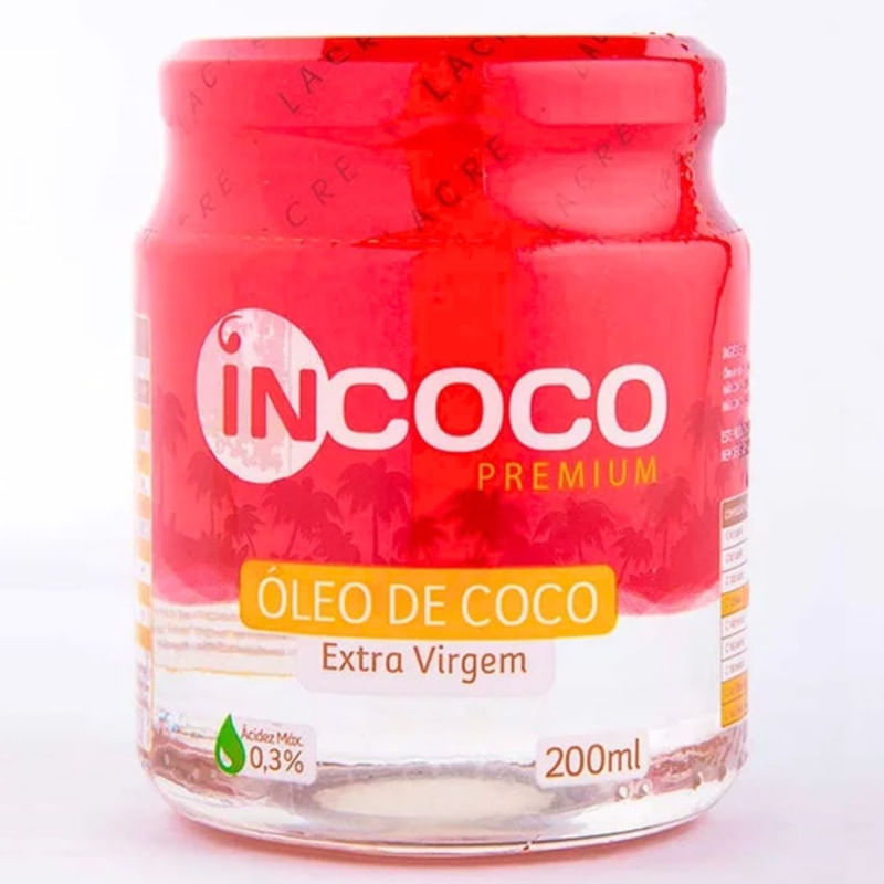 Óleo de Coco Extra Virgem Incoco Premium 200ml | Carrefour Óleo de Coco Extra Virgem Incoco Premium 200ml | Carrefour