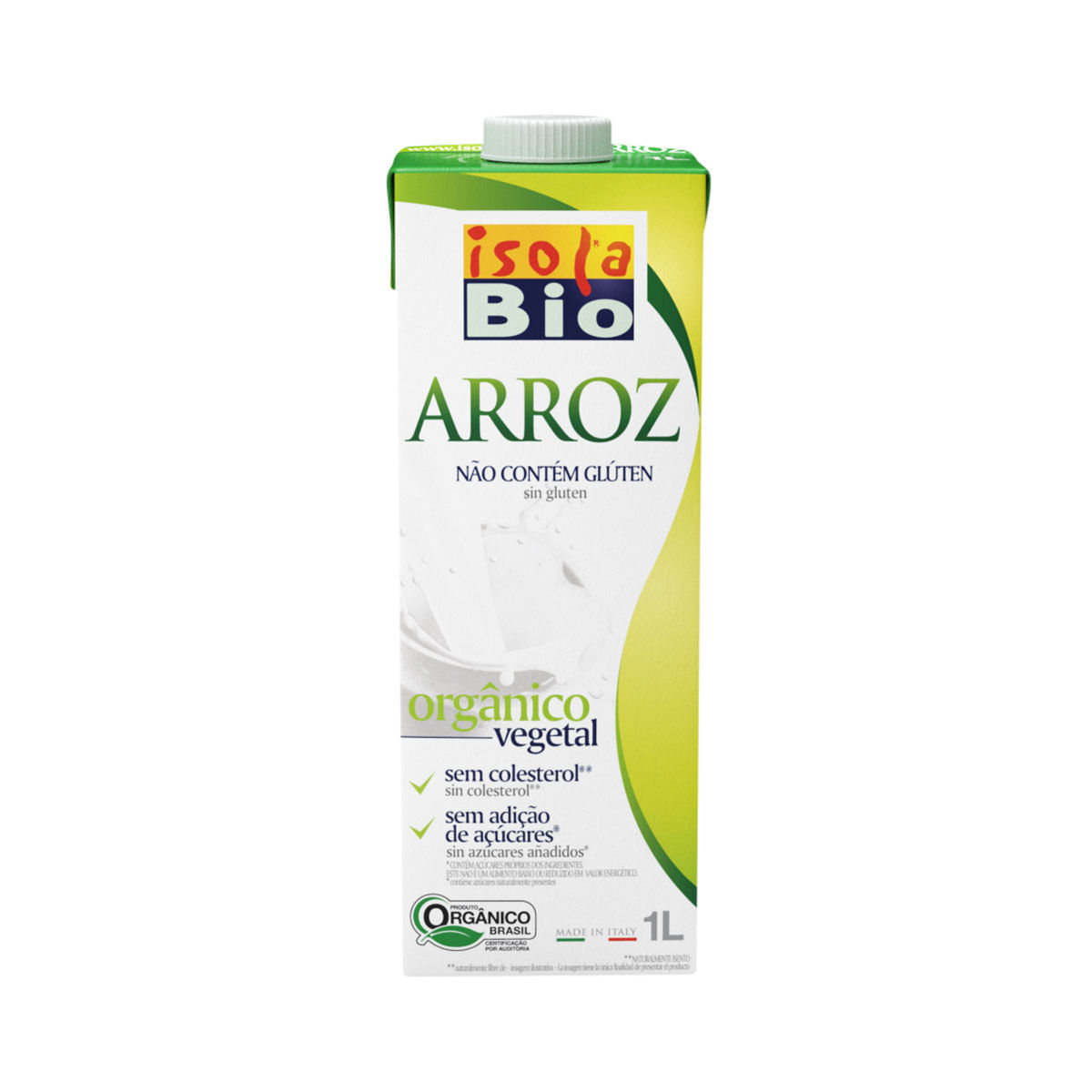 Bebida Vegetal De Arroz Zero Açúcar Uht Isola Bio 1 Litro Carrefour