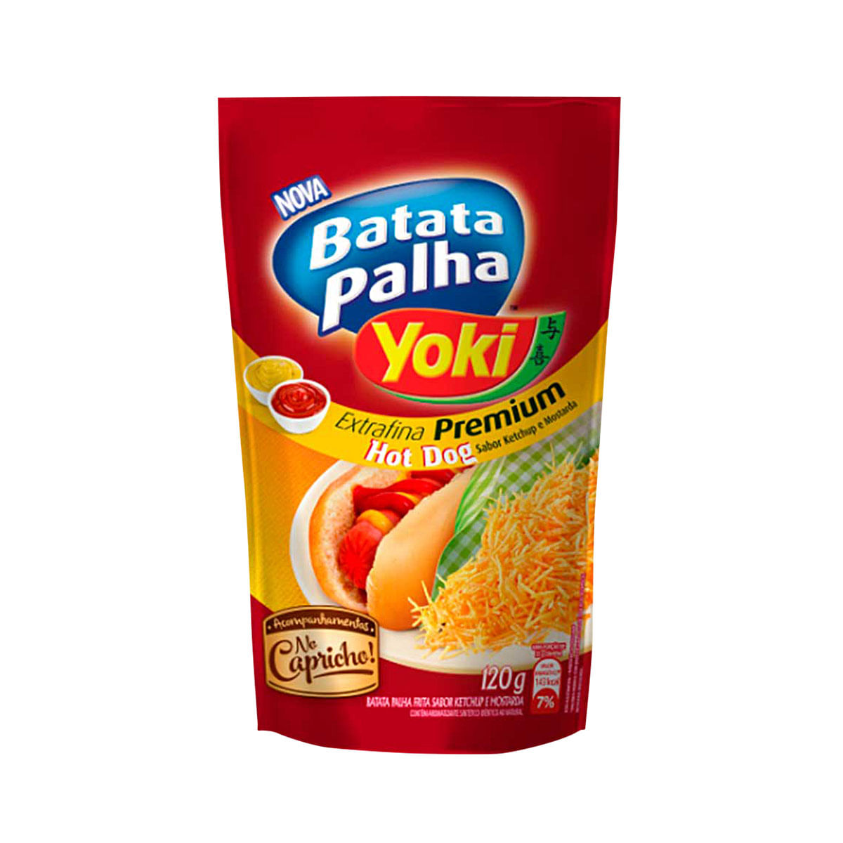 Batata Frita Palha Yoki Sabor Ketchup e Mostarda Extra Fina 120g ... Batata Frita Palha Yoki Sabor Ketchup e Mostarda Extra Fina 120g ...
