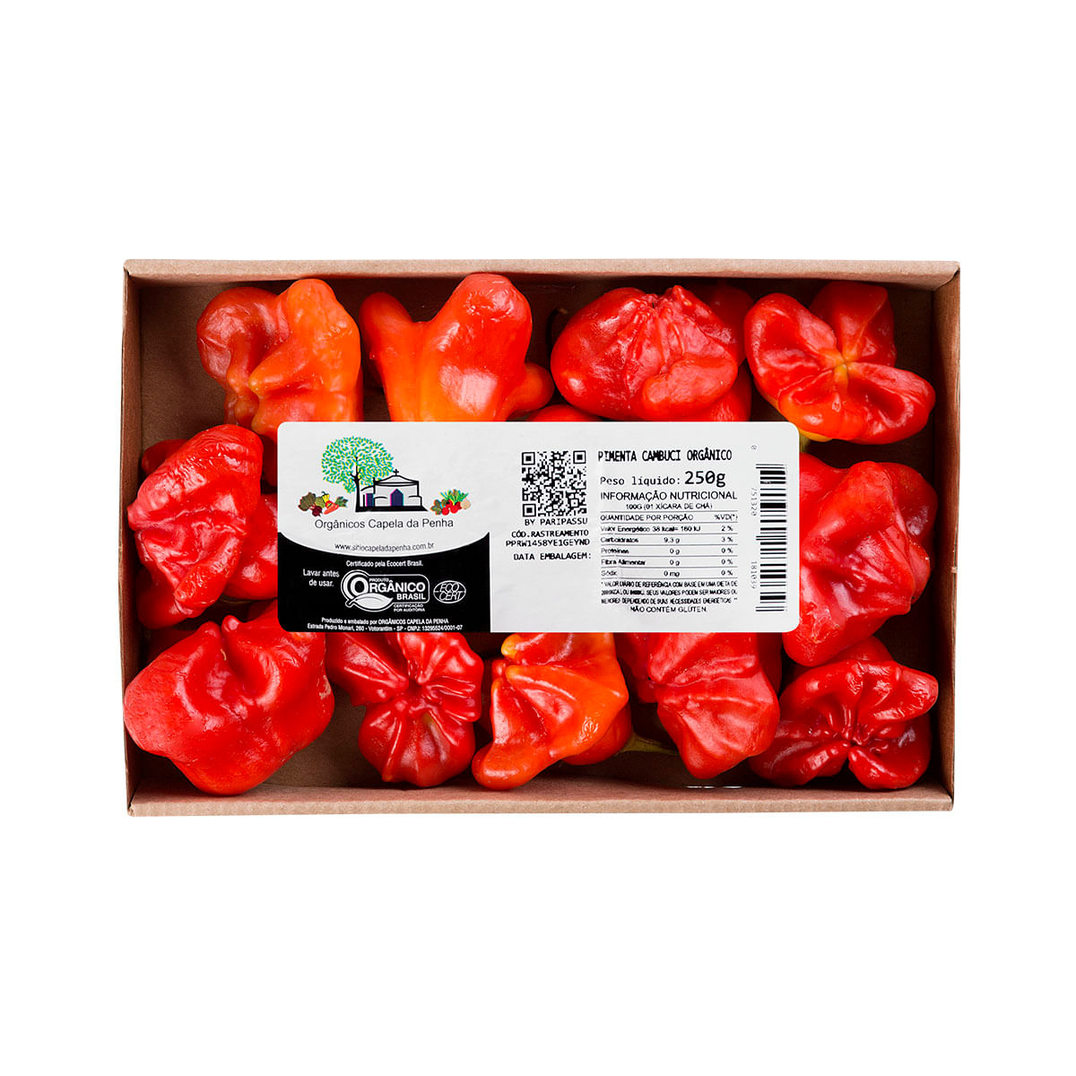 Pimenta Cambuci Vermelha Orgânica Capela da Penha 250g - Carrefour