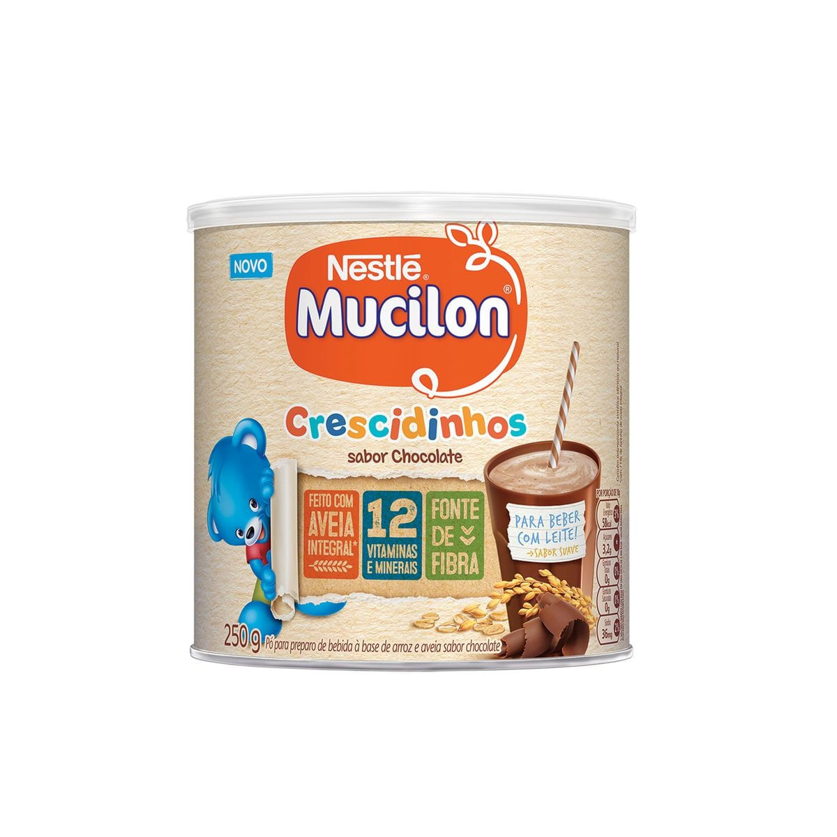 Mucilon de Chocolate Crescidinhos Lata 250g | Carrefour