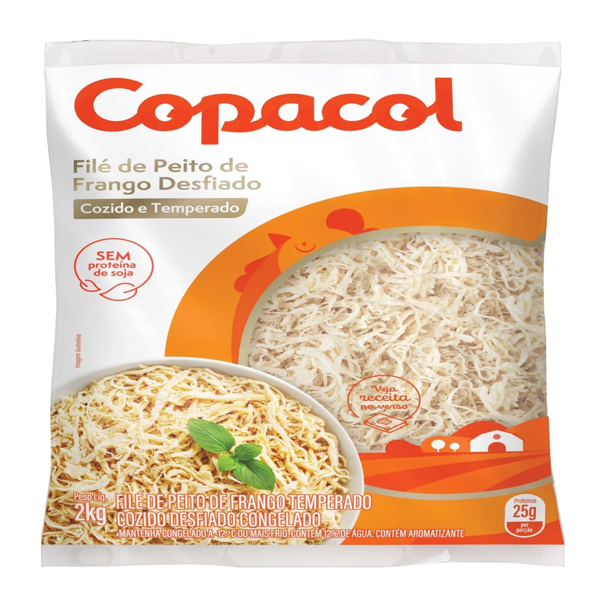 Peito de Frango desfiado Congelado Copacol 2 kg | Carrefour Peito de Frango desfiado Congelado Copacol 2 kg | Carrefour